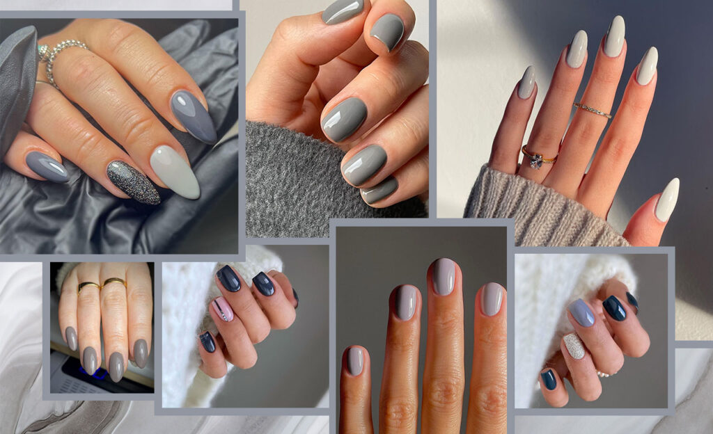 UNGHIE GEL GRIGIE | Le tonalità più cool da provare subito